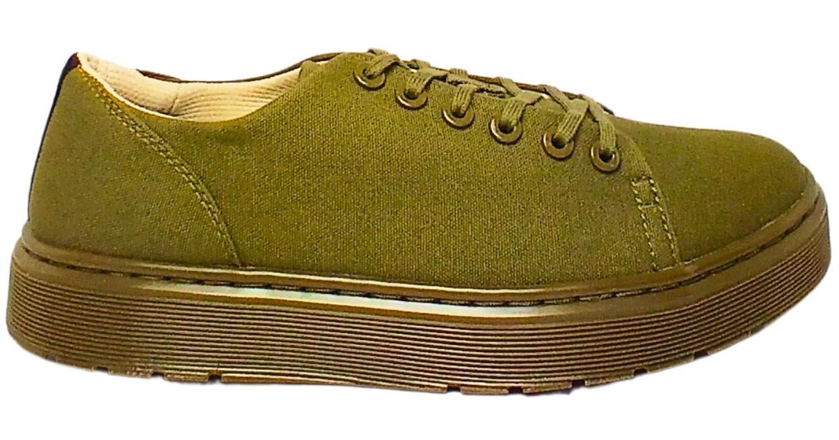 Dr. Martens Shoes Oliva-Dante Canvas-Strigata-Suola Rubber Sneakers in ...