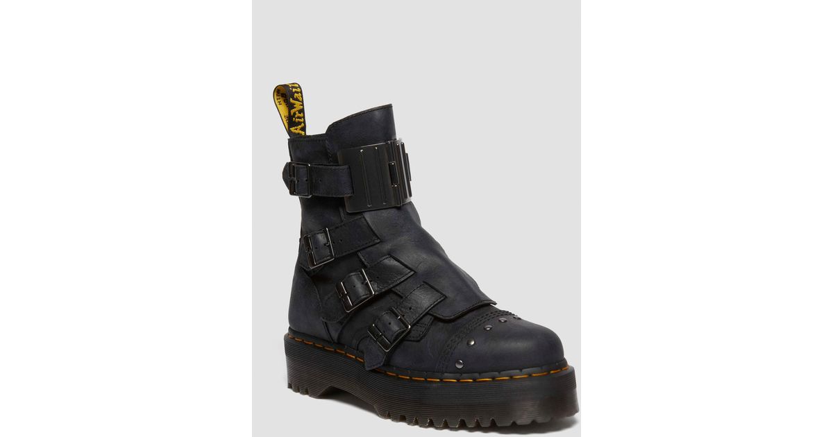 Dr. Martens Jadon Boot Hinge Platforms in Black | Lyst