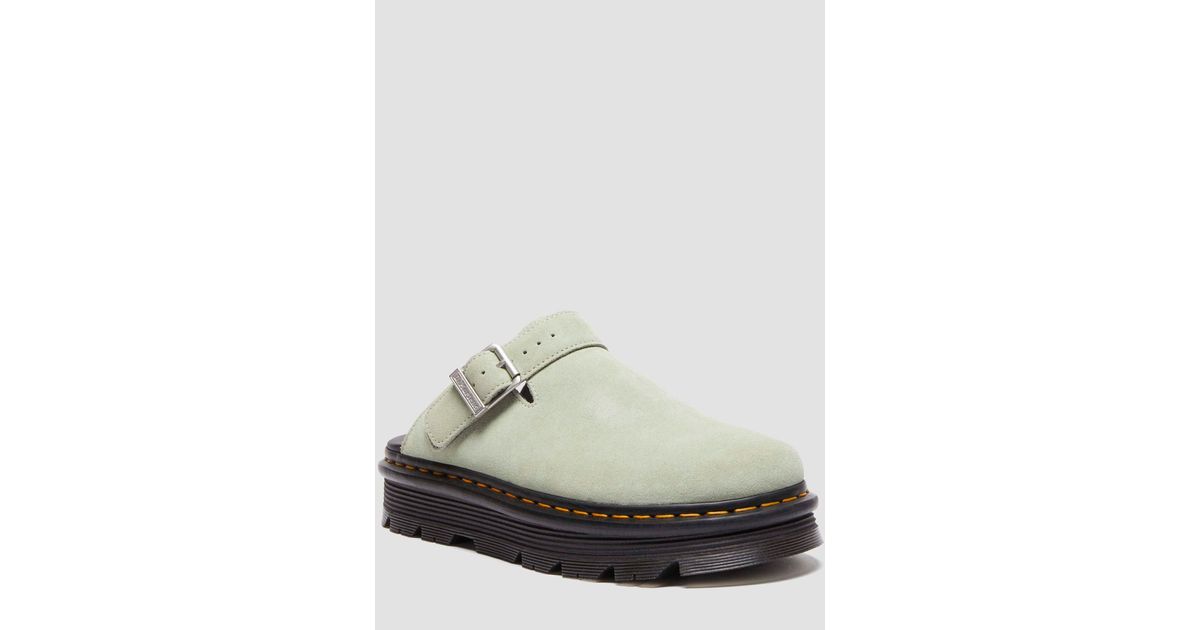 Dr. Martens Zebzag Suede Casual Slingback Platform Mules in Green for ...