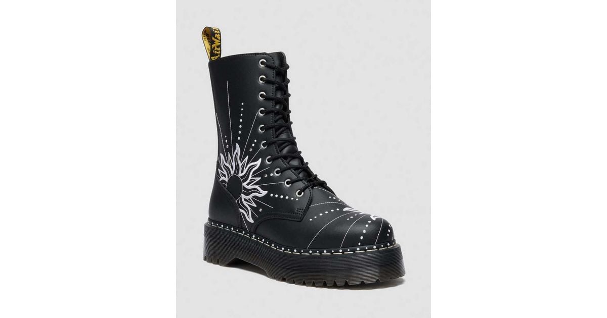Dr. Martens Jadon Hi Solar Flare Reclaimed Leather Platform Boots in ...