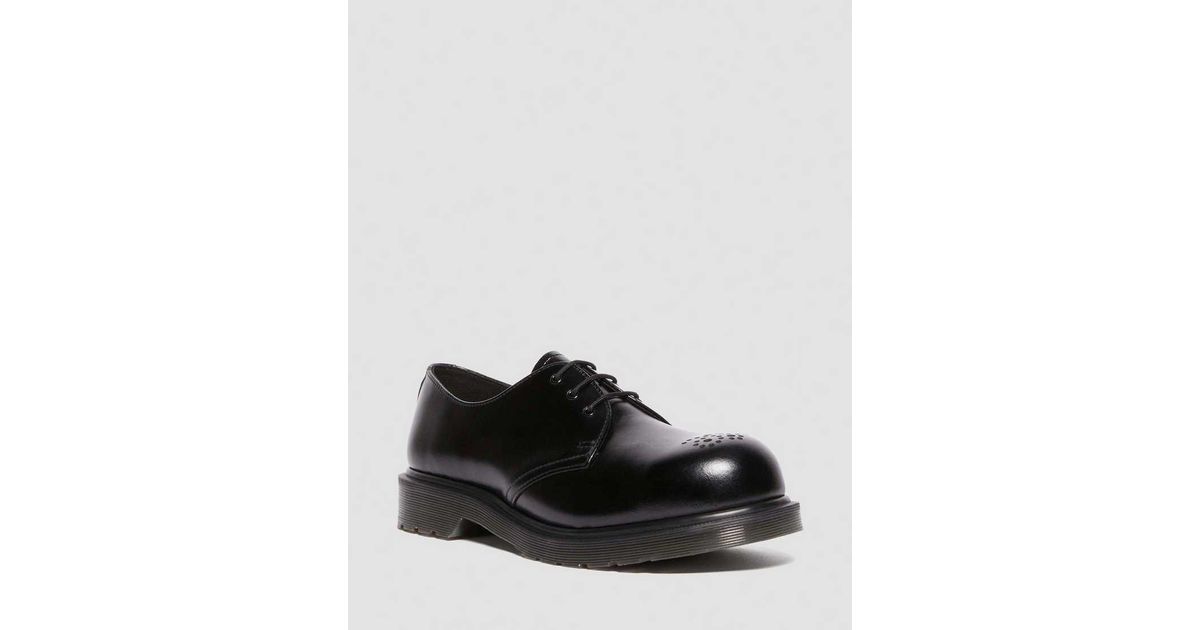 Dr. Martens 1461 Analine Leather Steel Toe Shoes Brogues in Black for ...
