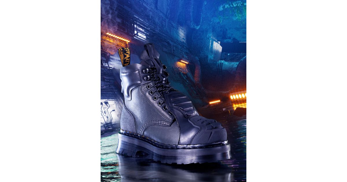 Dr. Martens 1460 Protect Leather Lace Up Boots in Blue for Men | Lyst UK