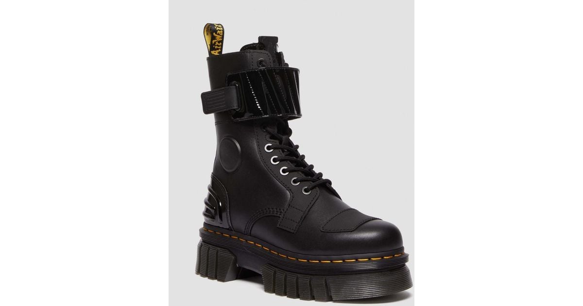 Dr. Martens Leather Audrick 10I Platform Boots in Black | Lyst
