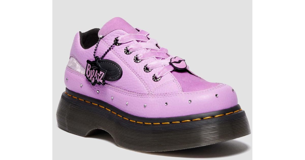 Dr. Martens Buzz Bratz 5-Eye Leather Shoes in Pink | Lyst