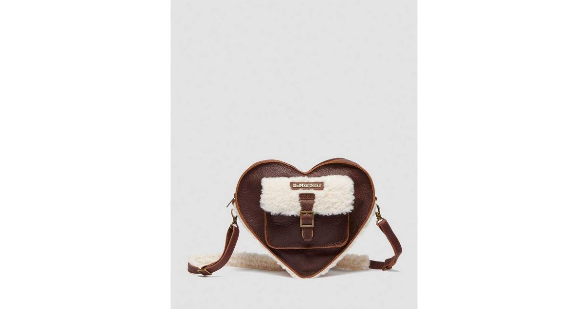 Dr. Martens Ambassador Leather Heart Shaped Bag in Brown | Lyst UK