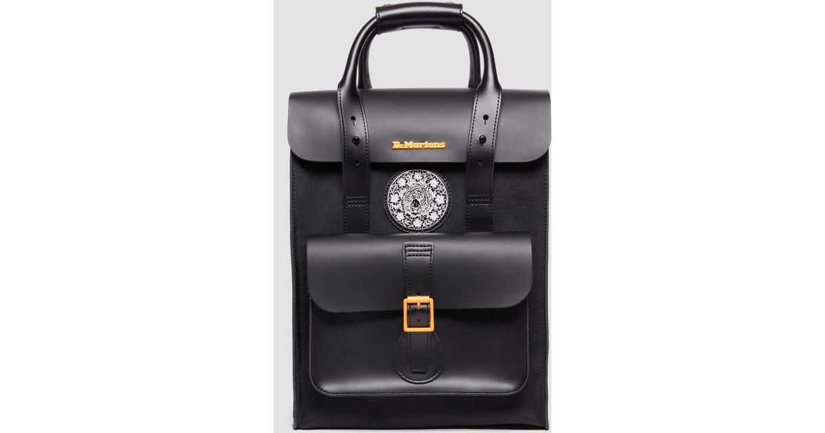 Dr. Martens King Nerd Leather Backpack in Black | Lyst UK