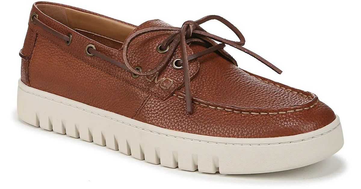 Vionic Uptown Boat Shoe in Brown for Men | Lyst