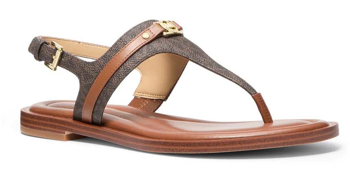 MICHAEL Michael Kors Mandy Sandal in Brown | Lyst