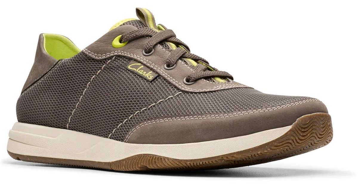 Clarks Wide Width Sailview Sport Sneaker in Brown for Men | Lyst