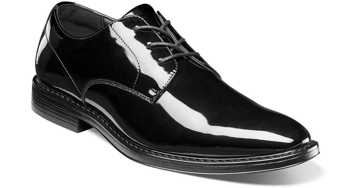 Nunn Bush Centro Formal Flex Plain Toe Oxford in Black for Men | Lyst