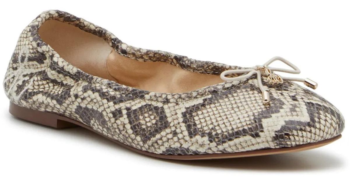 Sam Edelman Felicia Ballet Flat in Brown | Lyst