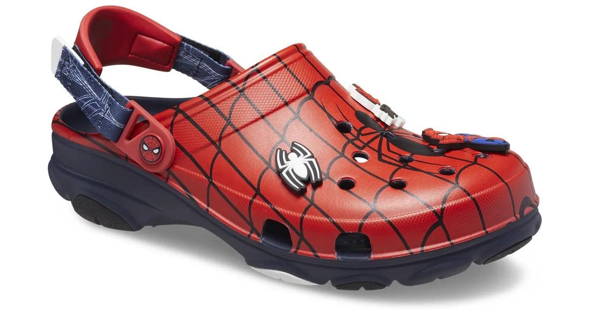 Crocs™ Classic All Terrain Spiderman Clog in Red for Men | Lyst