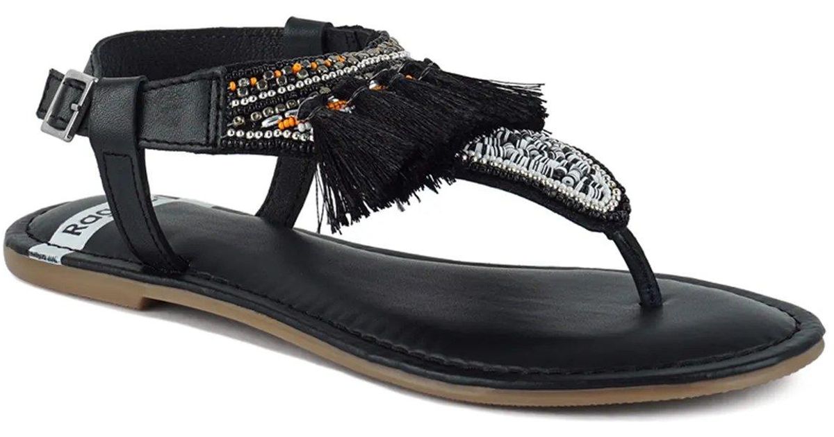 Rag & Co Risha Sandal in Black | Lyst