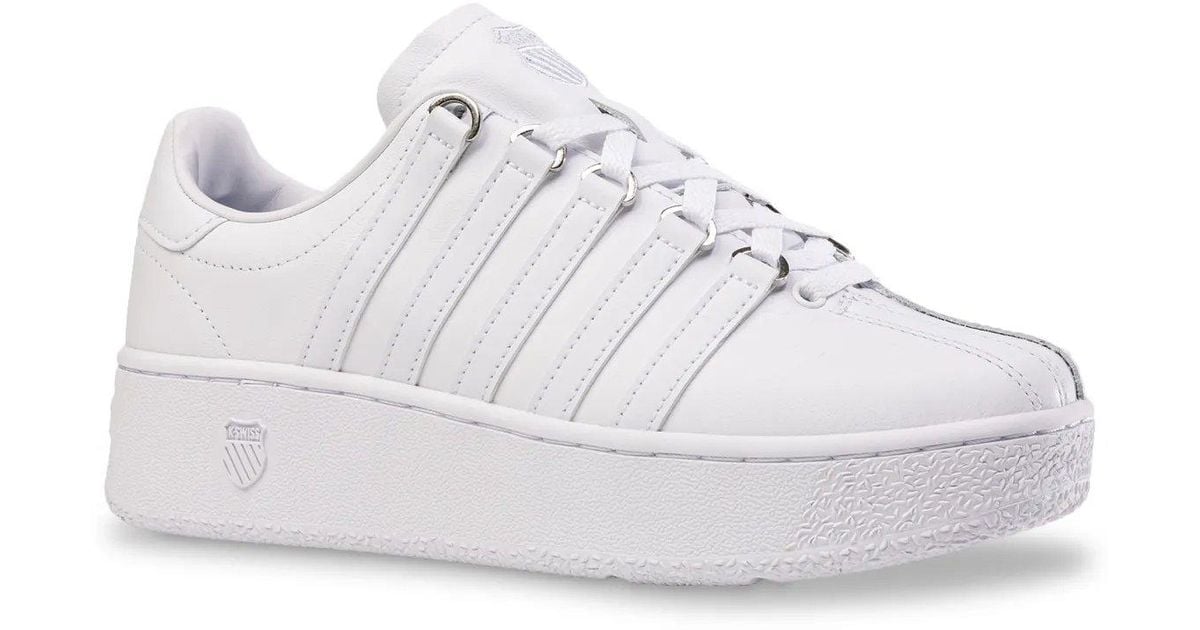K-swiss Kswiss Classic Vn Platform Sneaker in White | Lyst