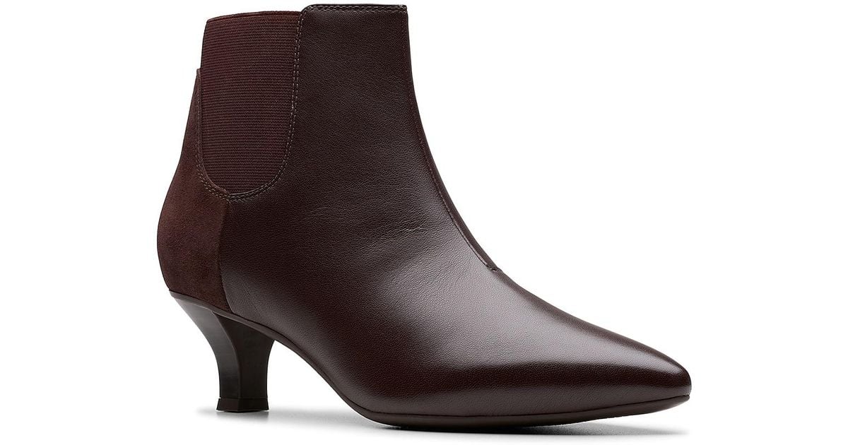 Clarks Kepley Erin Bootie in Brown | Lyst