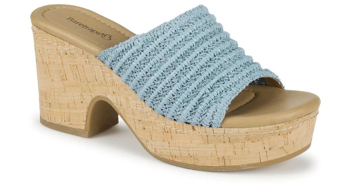 BareTraps Teah Platform Sandal in Blue | Lyst