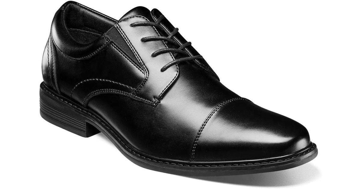 Nunn Bush Stark Cap Toe Oxford in Black for Men | Lyst