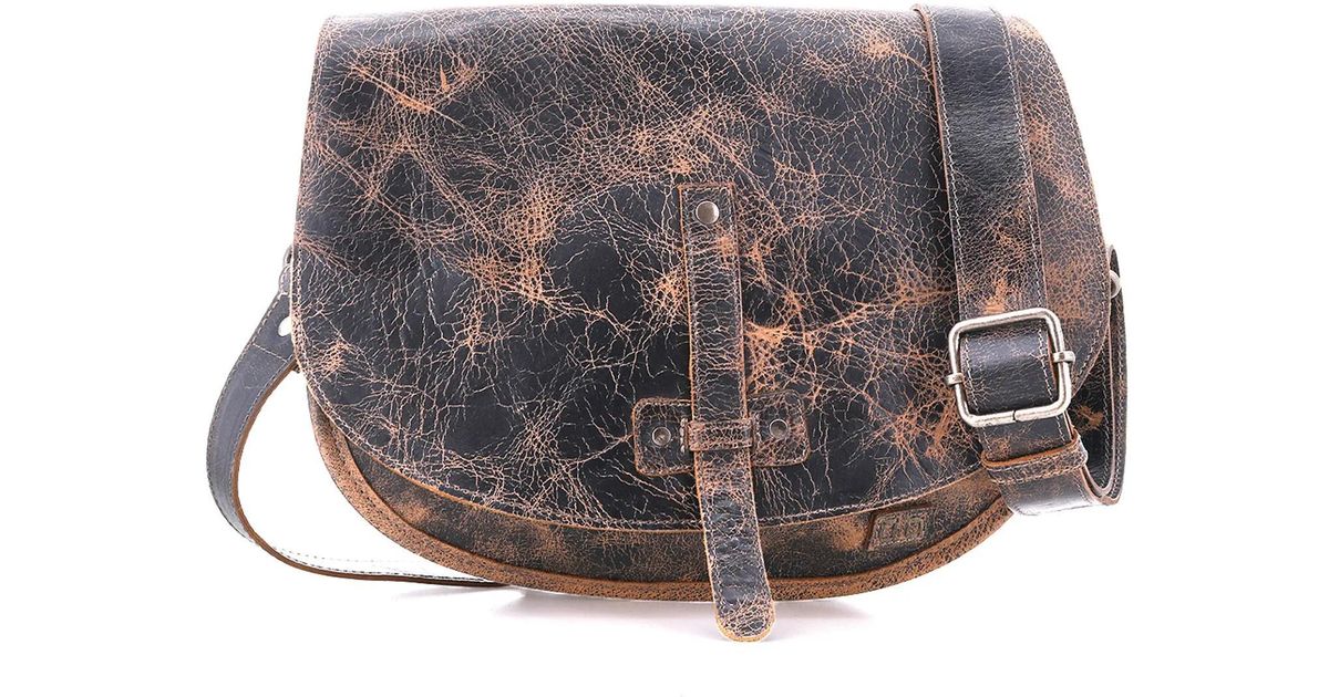 Bed Stu Sequoia Leather Crossbody Bag in Gray | Lyst