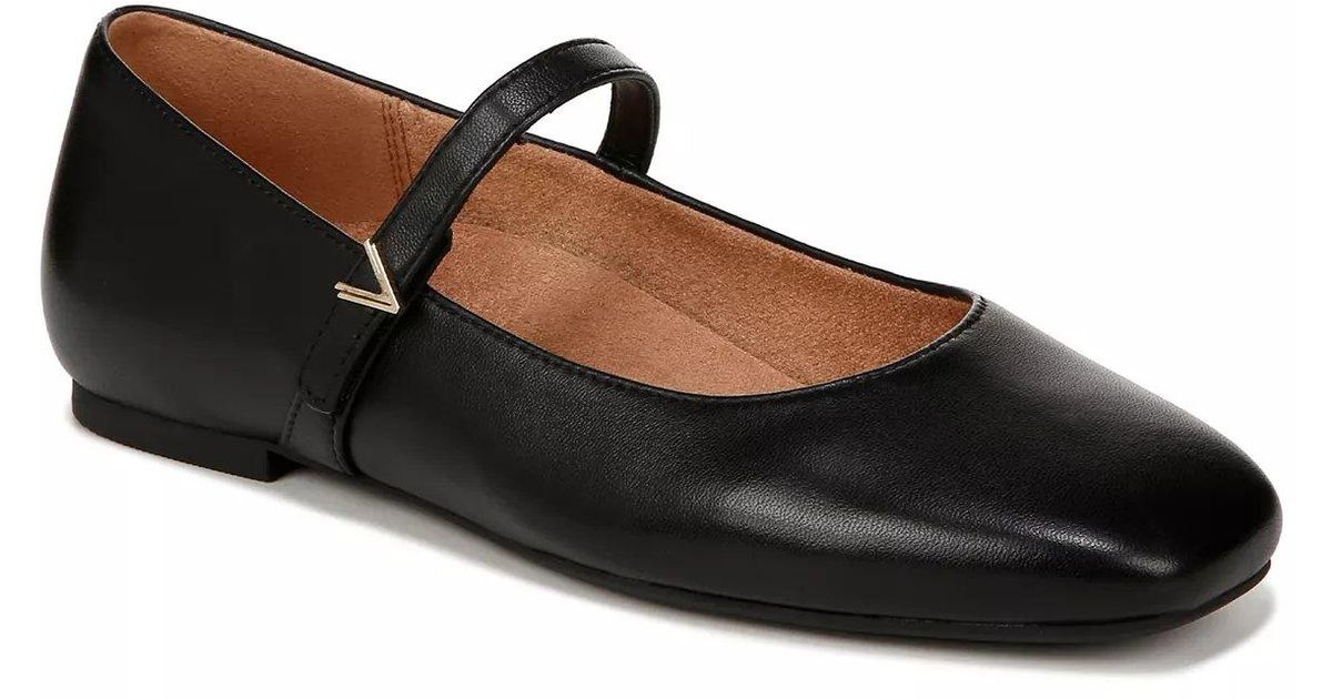 Vionic Alameda Mary Jane Flat in Black | Lyst