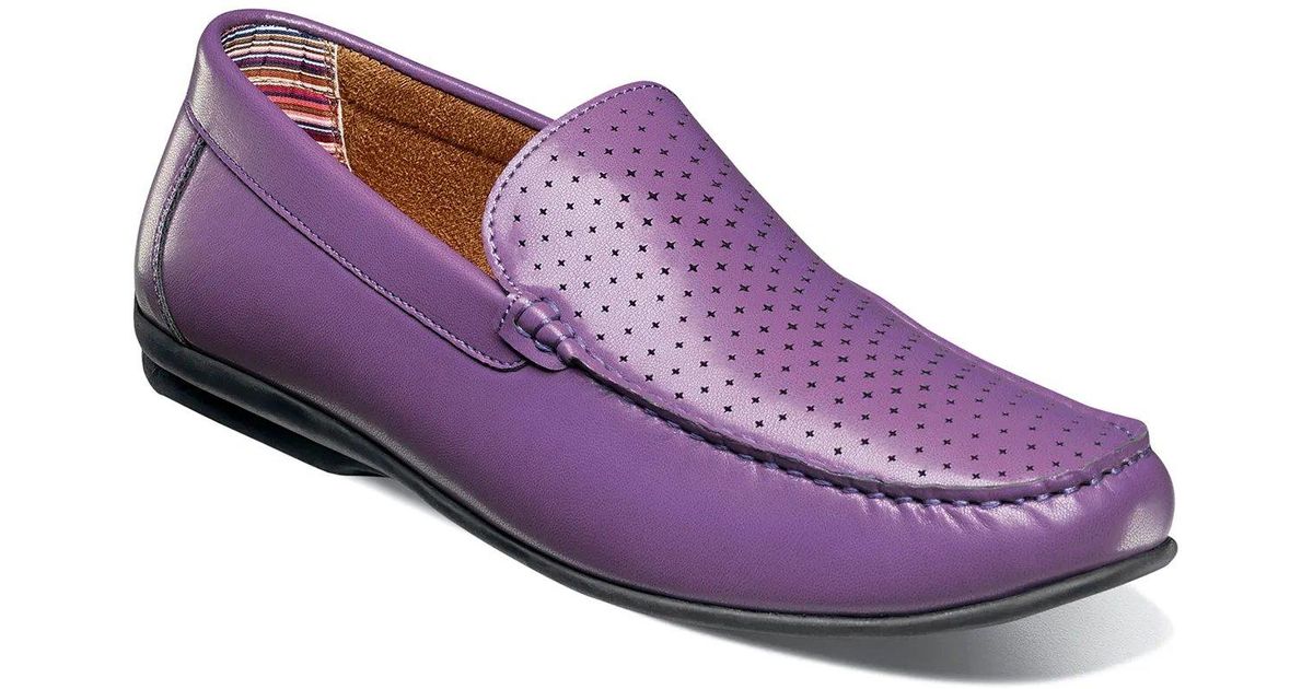Stacy Adams Conroy Loafer in Purple for Men | Lyst
