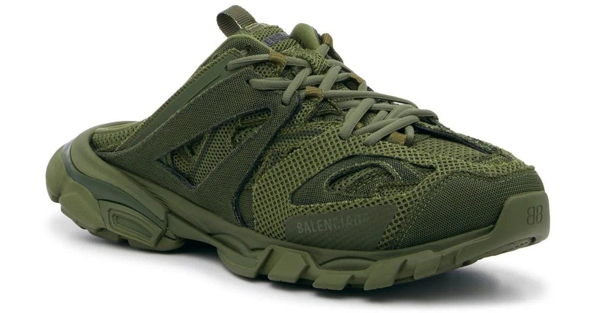 Balenciaga Track Mule in Green for Men | Lyst
