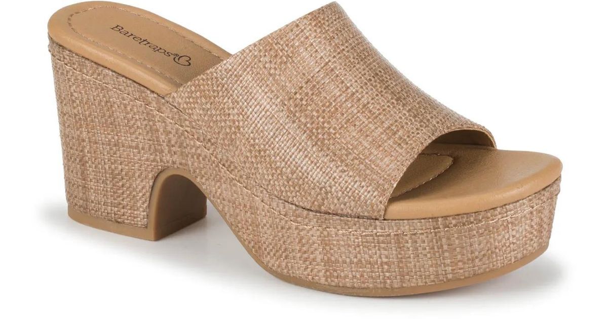 BareTraps Teah Platform Sandal in Brown | Lyst
