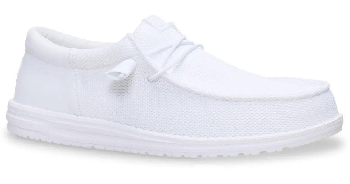 HEYDUDE Wally Funk Mono Slipon in White for Men | Lyst