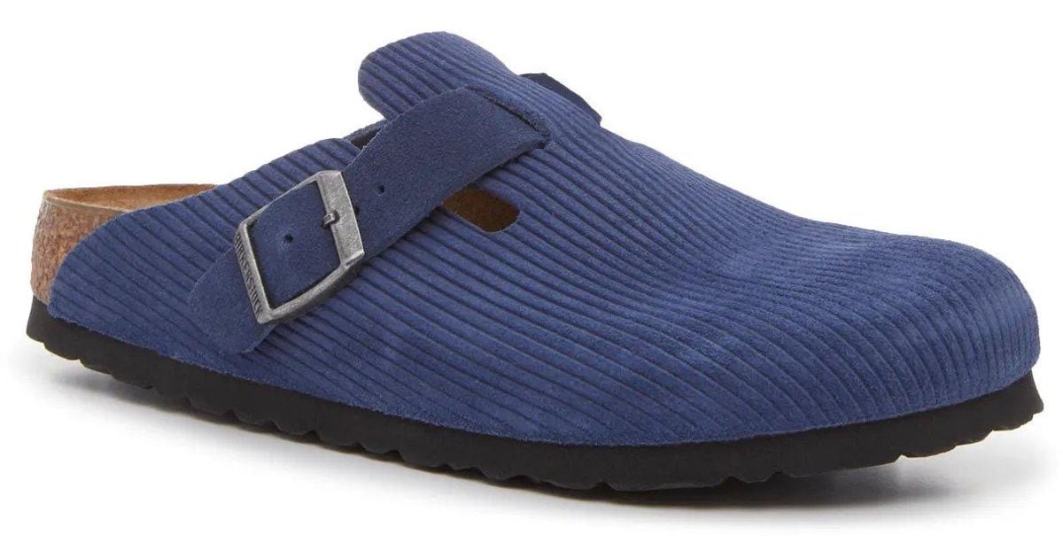 Birkenstock Boston Cord Clog in Blue | Lyst