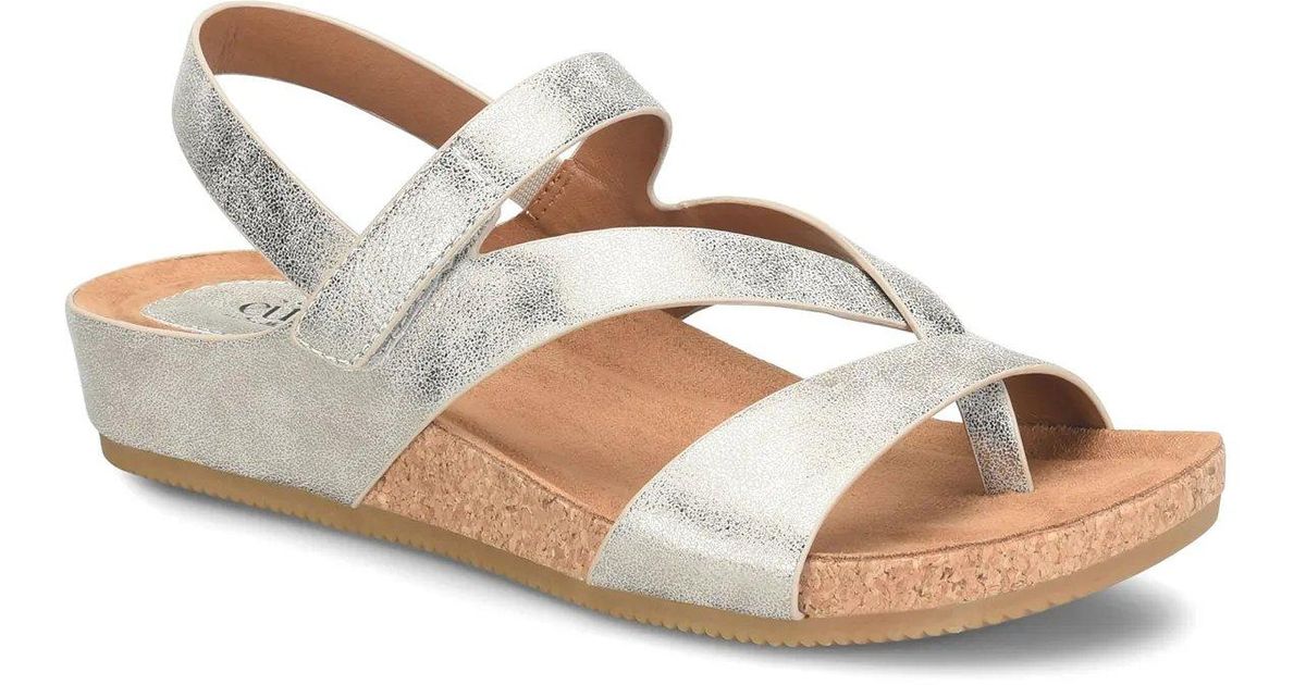 EuroSoft Gianetta Wedge Sandal in Black | Lyst