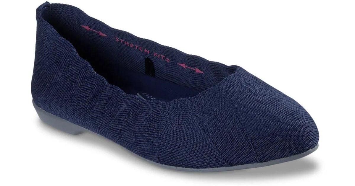 Skechers Cleo Style Ballet Flat in Blue | Lyst