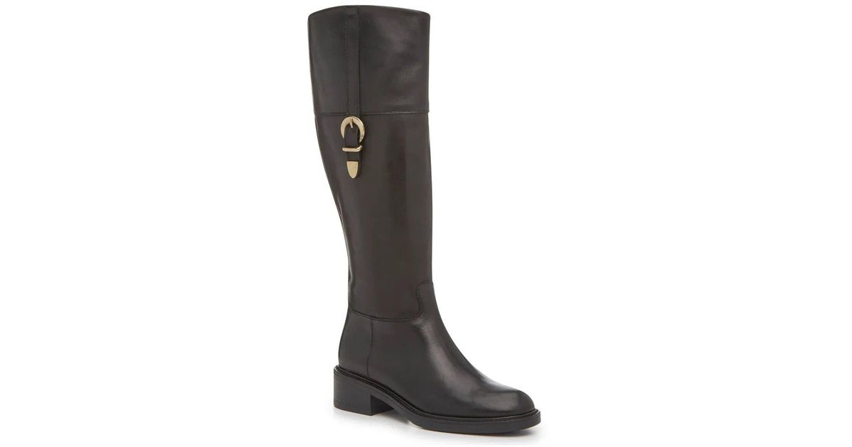 Coach and Four Wide Width Jockey Wide Calf Boot in Black | Lyst