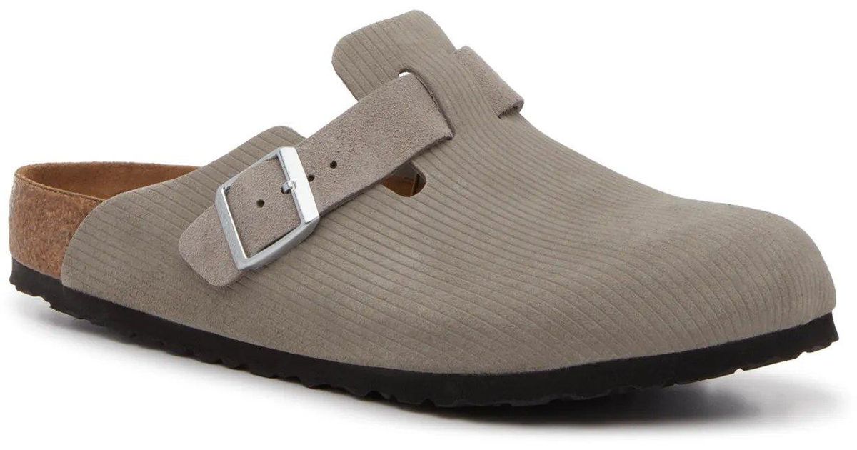 Birkenstock Boston Corduroy Clog in Brown for Men | Lyst