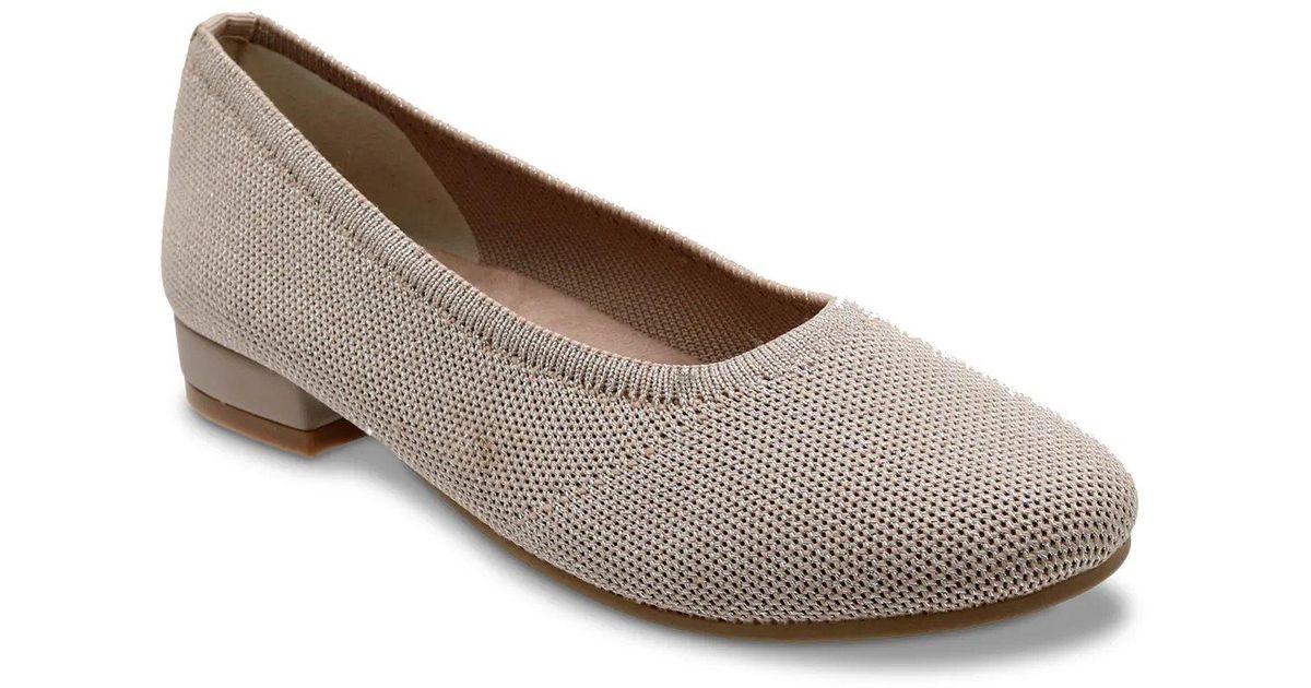 David Tate Romina Ballet Flat in Gray | Lyst