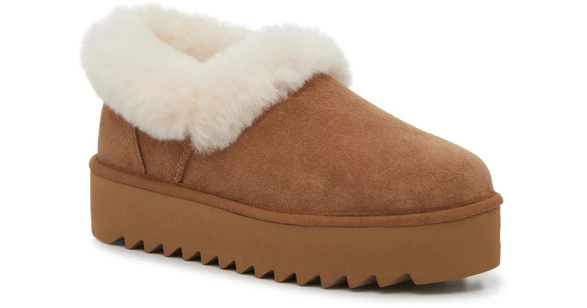 UGG Nita Platform Slipper in Brown | Lyst