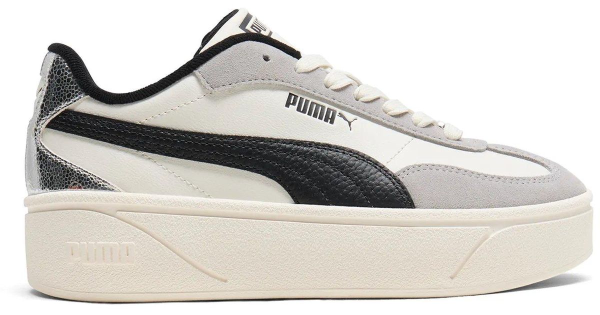 PUMA Club Ii Era Shine Platform Sneaker in Black | Lyst