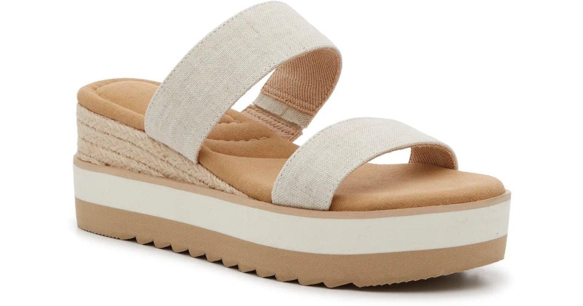 Kelly & Katie Wide Width Tiama Espadrille Wedge Sandal in Black | Lyst