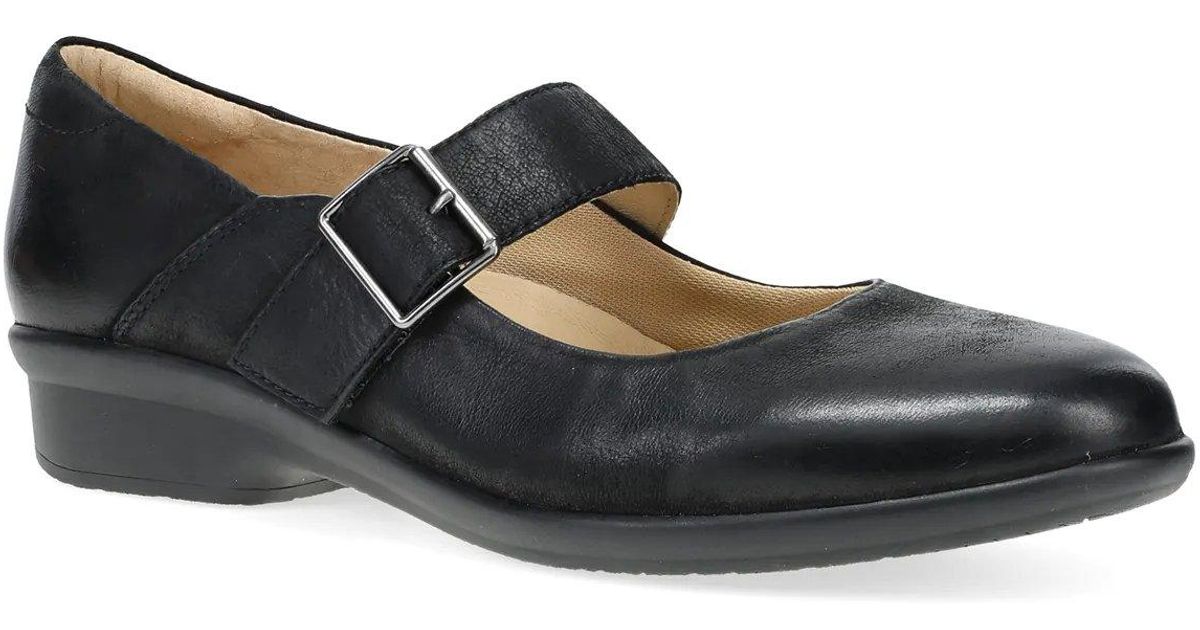 Dansko Wide Width Collette Mary Jane in Black | Lyst
