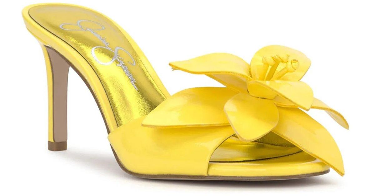 Jessica Simpson Percia Sandal in Yellow | Lyst