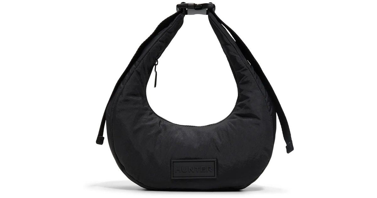 HUNTER Mini Lune Hobo Bag in Black | Lyst