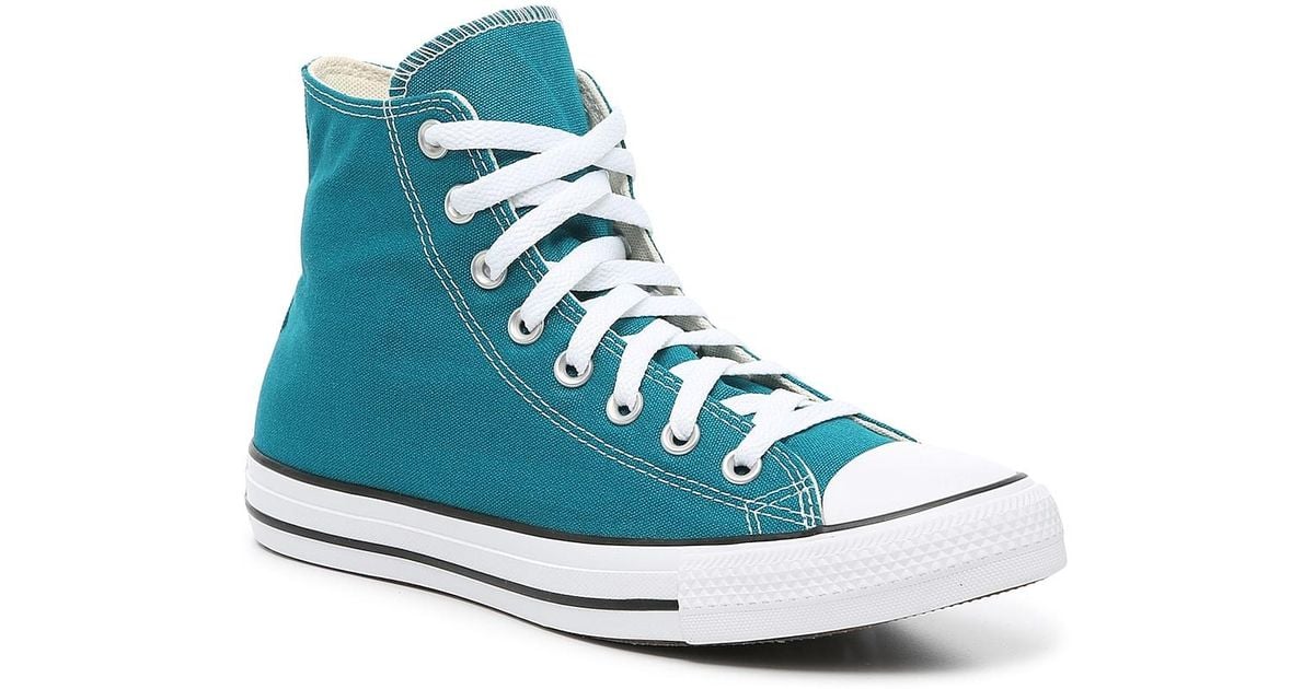 Converse Canvas Chuck Taylor All Star High-top Sneaker in Turquoise ...