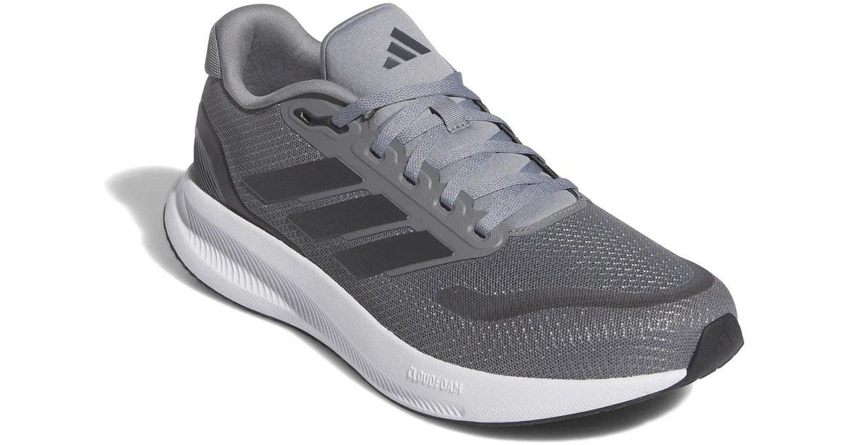 adidas Wide Width Runfalcon 5 Running Shoe in Gray for Men | Lyst