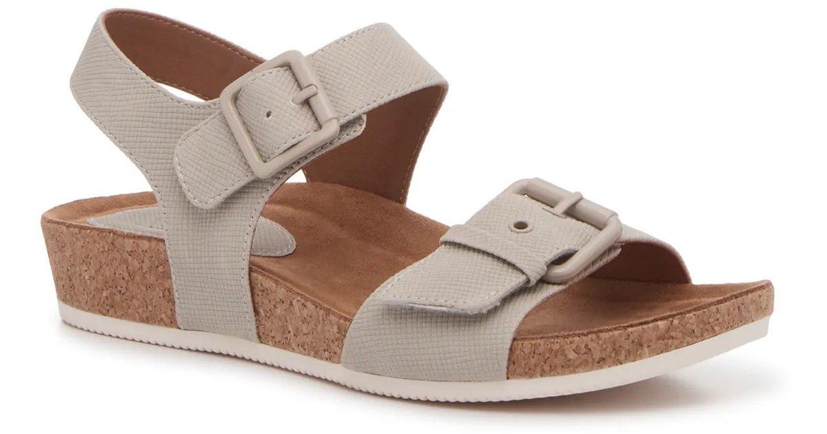 EuroSoft Gardea Wedge Sandal in Brown | Lyst
