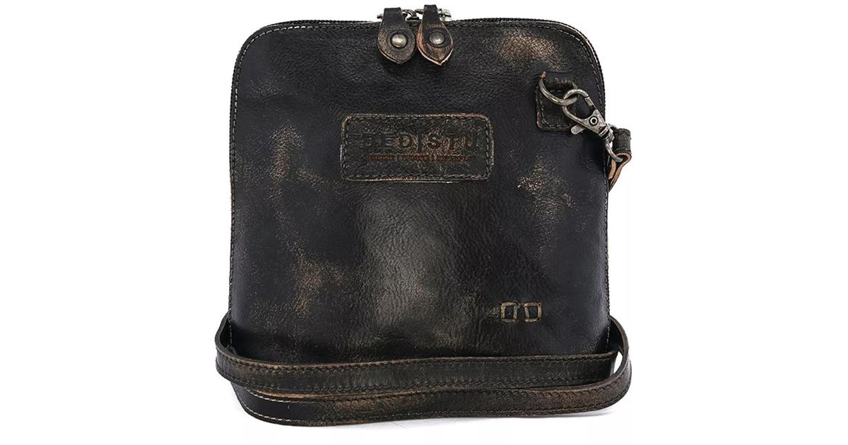 Bed Stu Ventura Leather Crossbody Bag in Black | Lyst