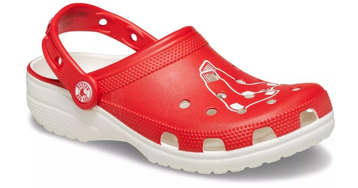 Crocs™ Mlb Boston Sox Classic Clog in Red for Men | Lyst