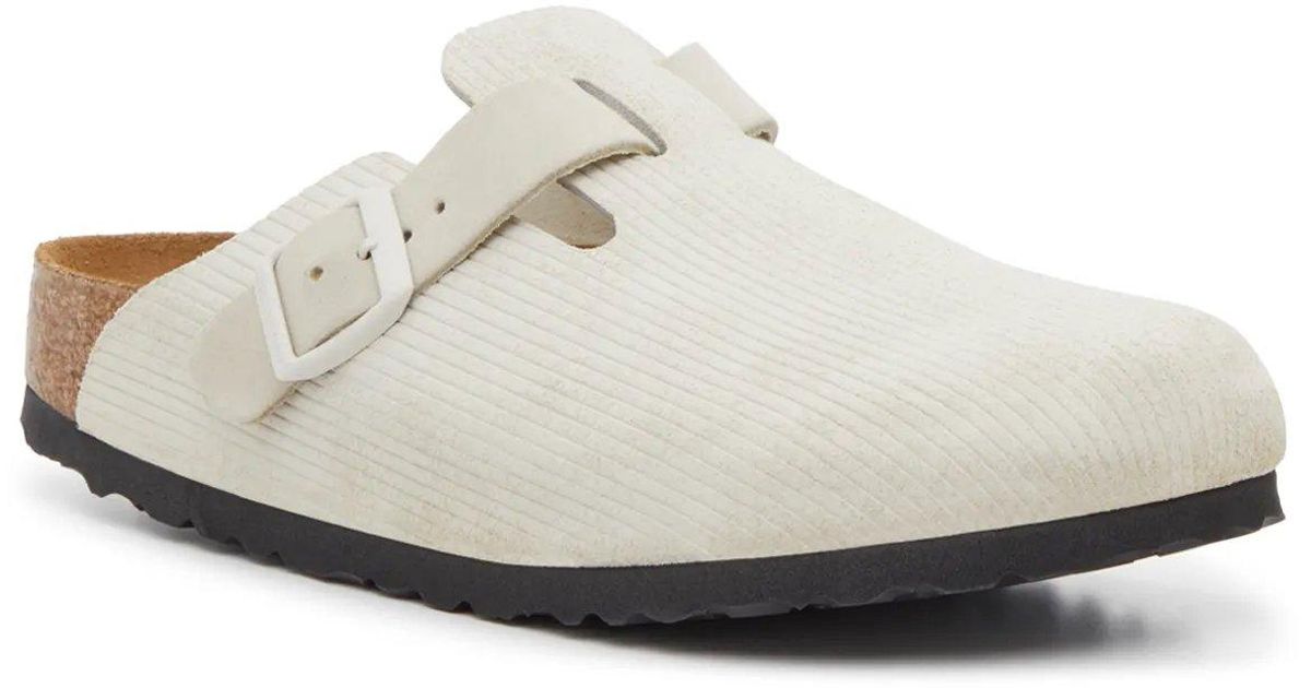 Birkenstock Boston Cord Clog in White | Lyst
