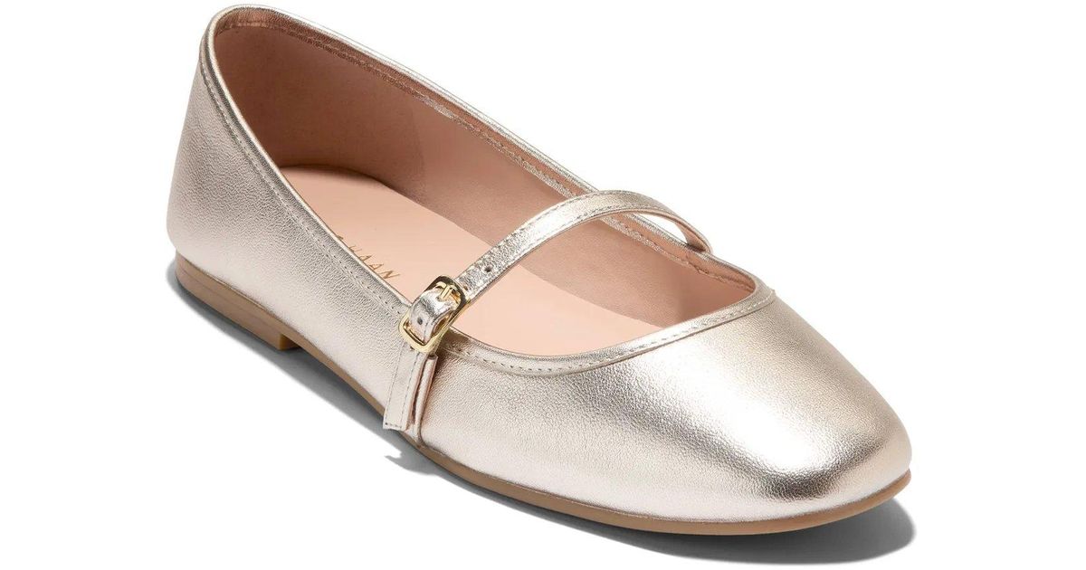 Cole Haan Yelena Mary Jane Ballet Flat in Black | Lyst