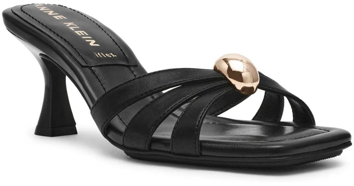 Anne Klein Jonelle Sandal in Black | Lyst