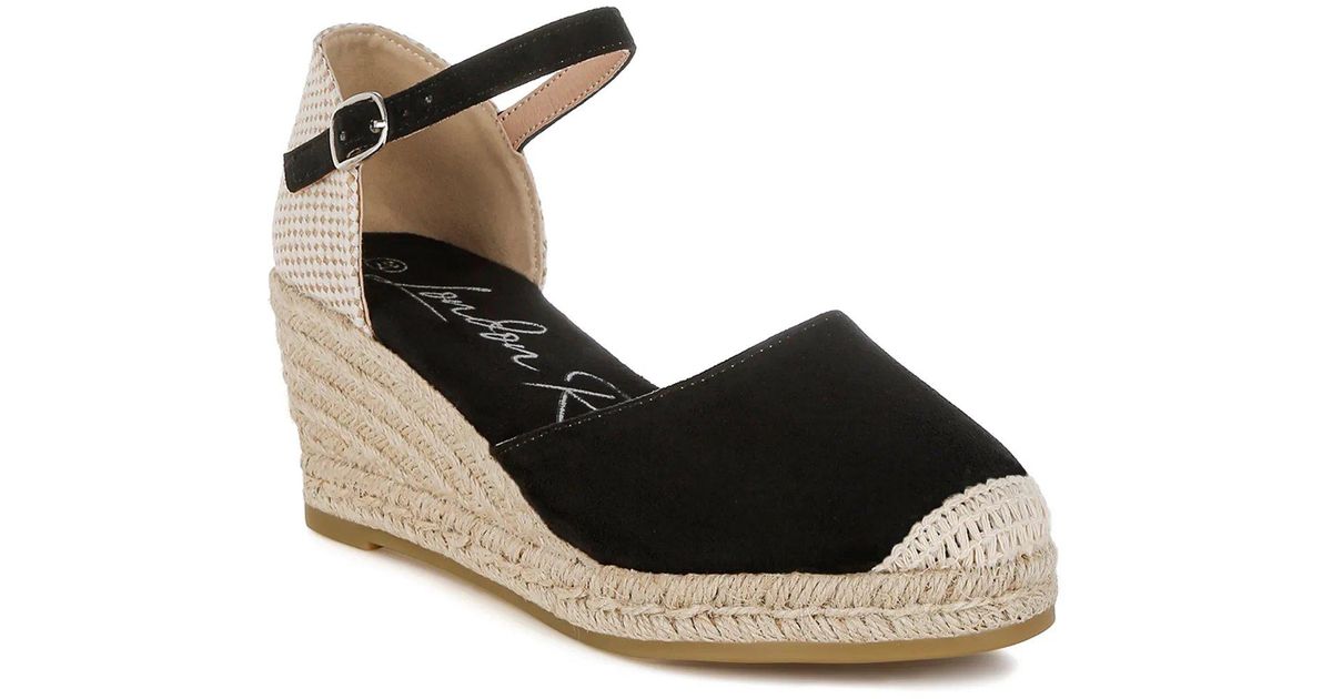 LONDON RAG Paryor Wedge Pump in Black | Lyst