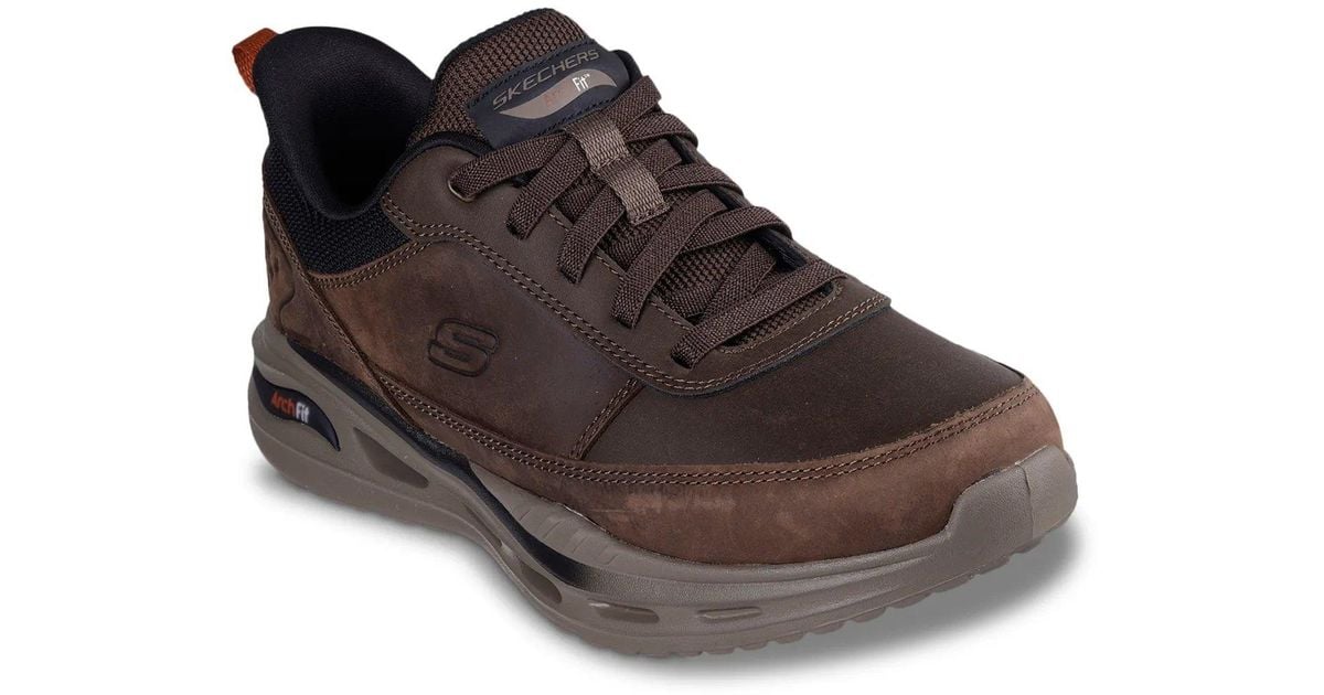 Skechers Arch Fit Orvan Moxley Oxford in Black for Men | Lyst