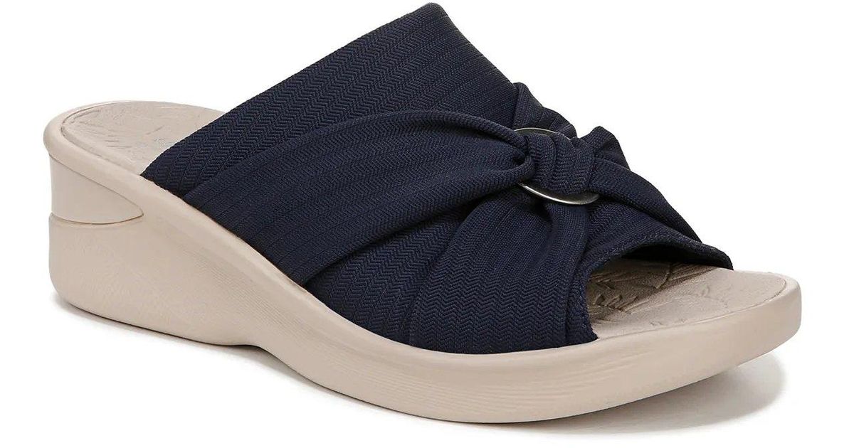LifeStride Serenade Wedge Sandal in Blue | Lyst